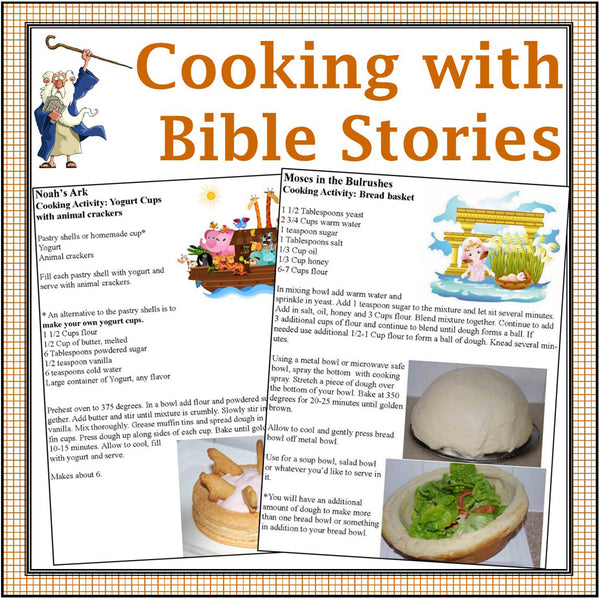 Bible Theme Cooking Activities-Digital Download – Kids Cooking Activities