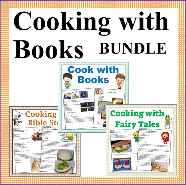 Cook with Books Bundle Set- Reading and Cooking Activities for Kids- D ...
