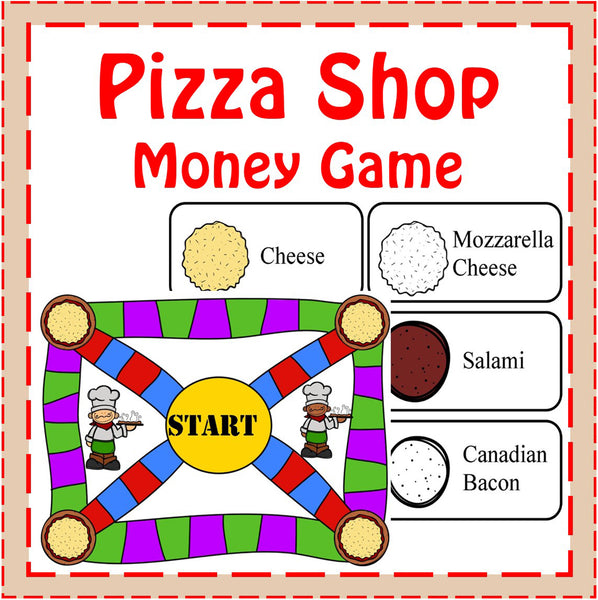 Pizza Shop Money Game-Digital Download – Kids Cooking Activities