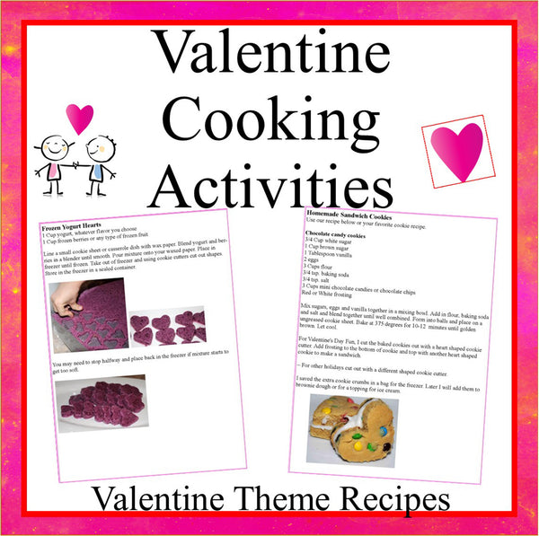 Valentine Cooking Activities-Digital Download – Kids Cooking Activities
