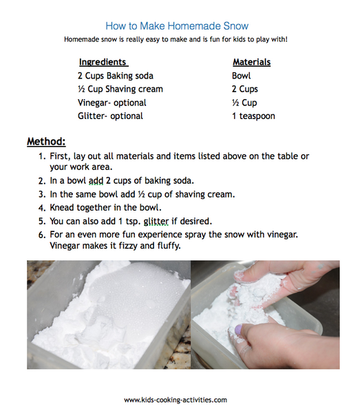 Kids Craft Recipe Book-Digital Download – Kids Cooking Activities