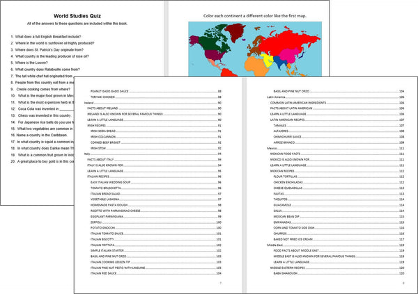 Cooking around the World Studies--Digital Download – Kids Cooking ...