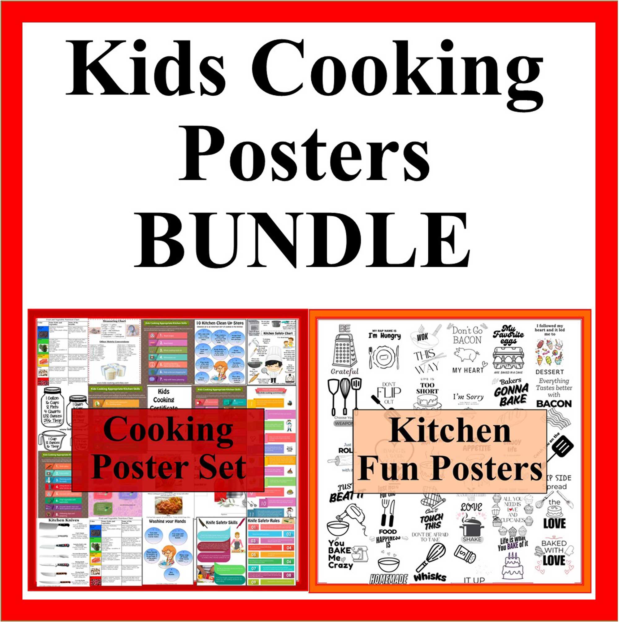 Cooking Posters – Kids Cooking Activities