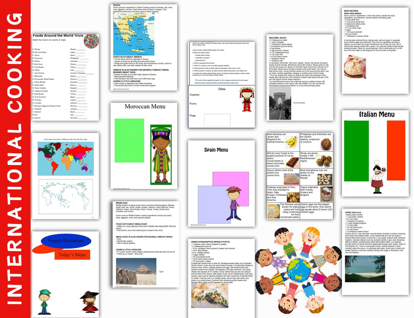Cooking around the World Studies-International Recipes, Geography & Cu ...