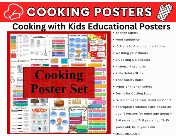 Cooking Curriculum Set for Teaching Children Cooking -Lesson Manuals ...