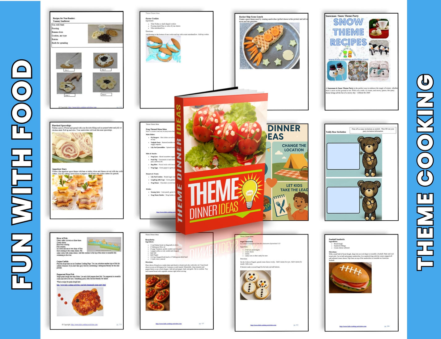 Fun with Food Theme Ideas and Menus- Plan Cooking Classes, Parties & T ...