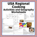 USA Regional Cooking Activities and Geography Camp-Pies Across America ...