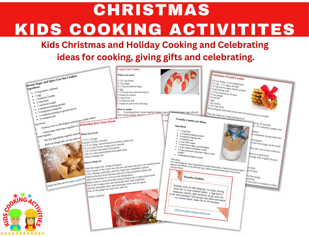 Christmas-Themed Kids Cooking Activities – Holiday Recipes, Crafts & P