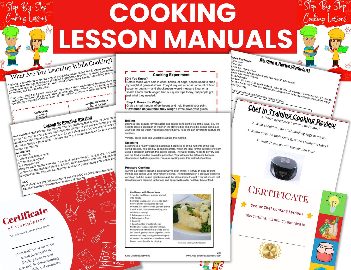 Cooking Lessons –Complete Cooking Teaching System (Instructor + Studen ...