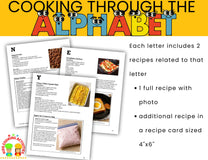 Cooking with the Alphabet- A-Z Kids Cooking Activities-Digital Downloa