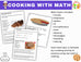 Cooking with Math- Middle School Math & Real-Life Cooking Activities-D ...