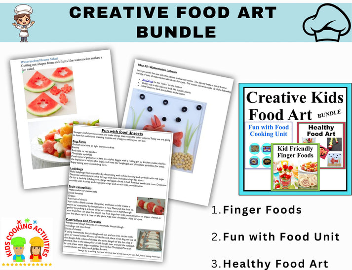 Creative Food Art Bundle - Finger Foods, Fun with Food Camp & Healthy ...