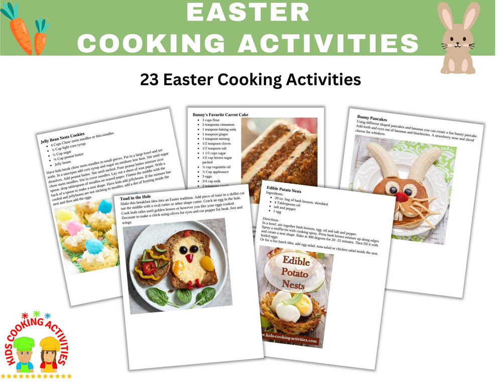 Easter Cooking Activities & Printable Games – 30 Recipes + 10 Fun Prin ...