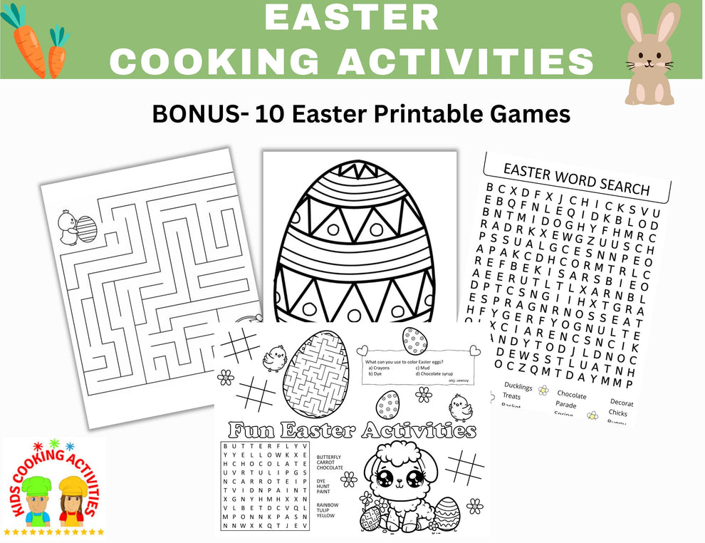 Easter Cooking Activities & Printable Games – 24 Recipes + 10 Fun Prin ...