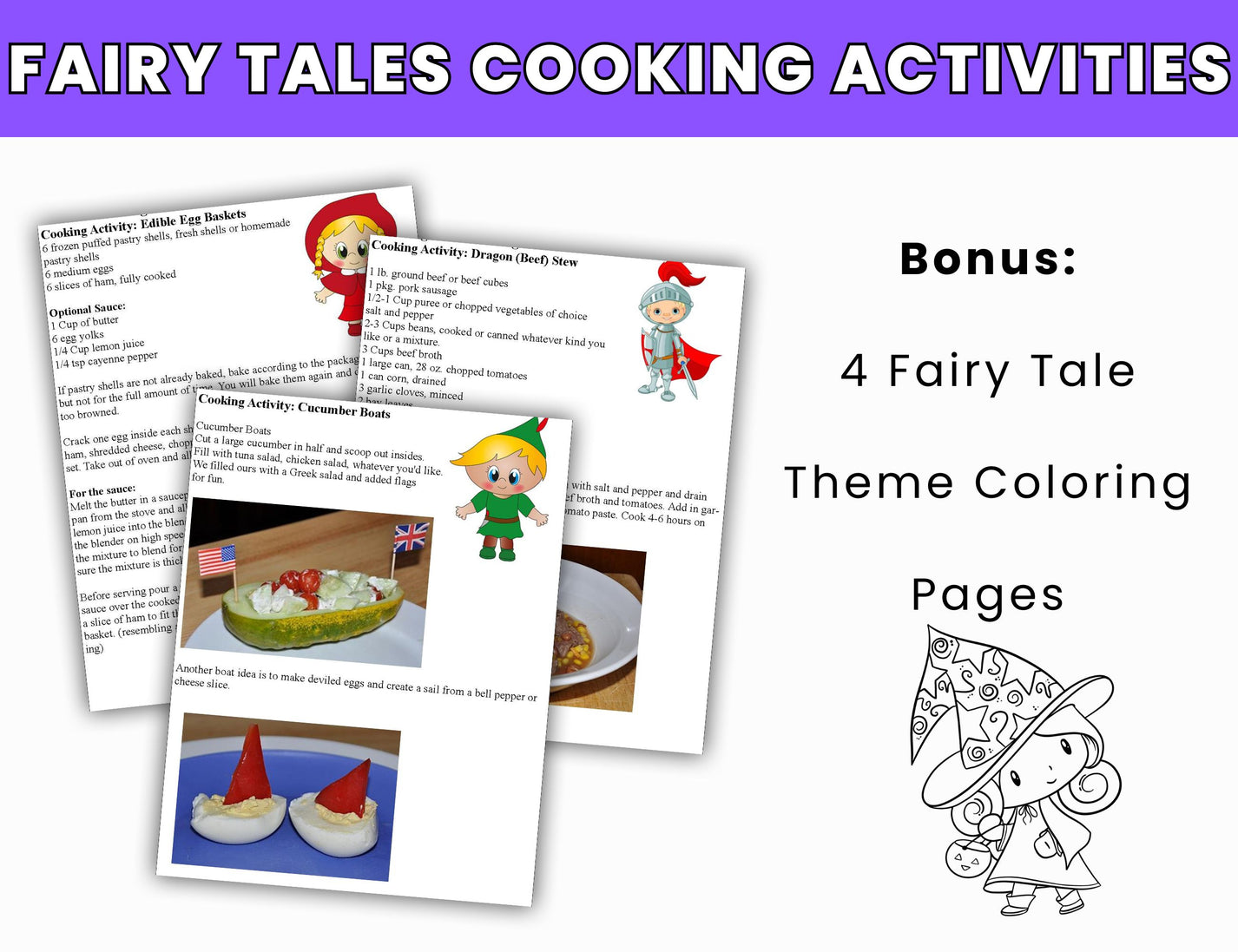 Cooking with Fairy Tales-14 Magical Cooking Activities for a Reading ...