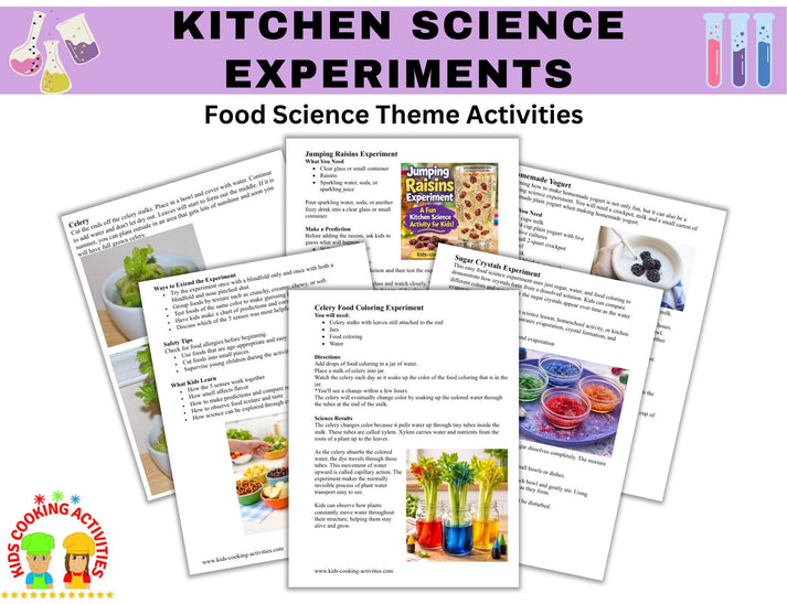 Kitchen and Food Science Experiments-Food Science and Science Theme Ac ...