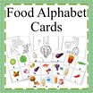 Food Alphabet Cards, Game and Coloring Sheets-Educational A-Z Food-The ...