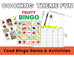 Food Bingo Games and Worksheets-Food Theme Cooking Printables Plus 16 ...