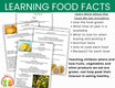 Learning about Food Facts- Info on Fruits, Vegetables, Grains, Dairy ...