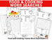 Cooking and Food Theme Word Searches-52 Fun Puzzles for Kids-Digital D ...