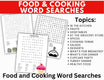 Cooking and Food Theme Word Searches-52 Fun Puzzles for Kids-Digital D ...