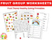Fruit Group Worksheets- Fun & Educational Healthy Eating Printables-Di ...