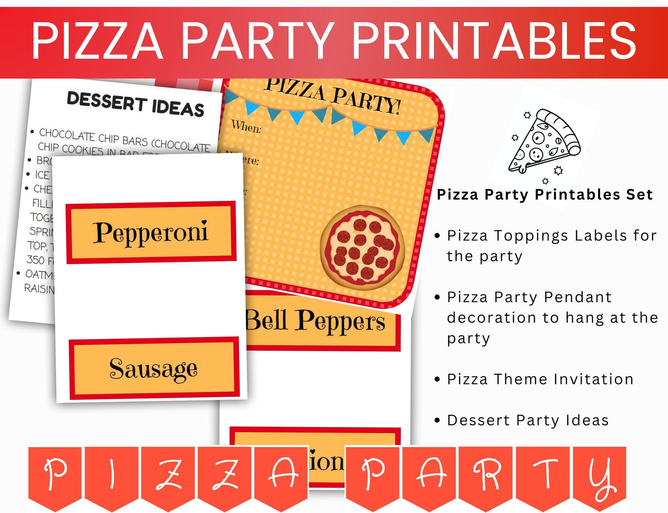 Kids Cooking Parties BUNDLE Set – Party Plans, Printables, and Games f ...