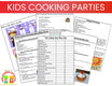 Kids Cooking Parties BUNDLE Set – Party Plans, Printables, and Games f ...