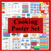 Kids Cooking Poster Set - 38 Cooking with Kids Educational Posters -Di ...