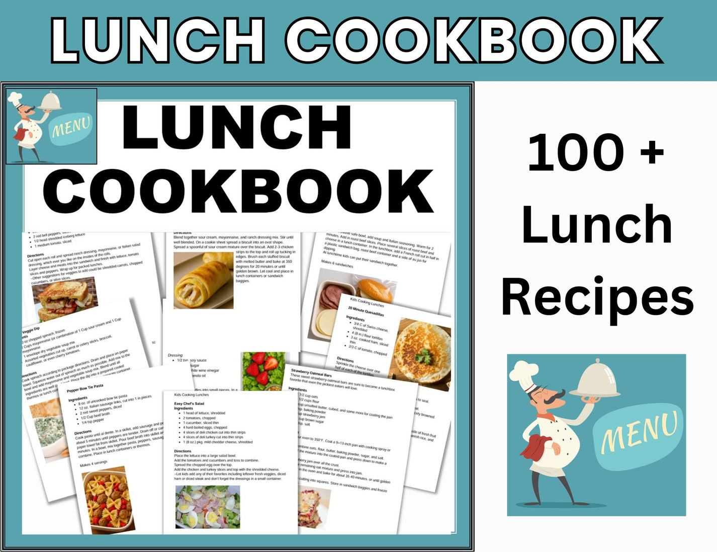 Kids Lunch Cookbook – 100+ Healthy & Fun Lunch Recipes and Packed Lunc ...