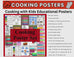 Kids Cooking Poster Set - 20 Cooking with Kids Educational Posters -Di ...