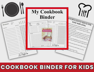 My Cookbook Recipe Binder for Kids- Collect 100 Recipes Plus Kitchen S ...