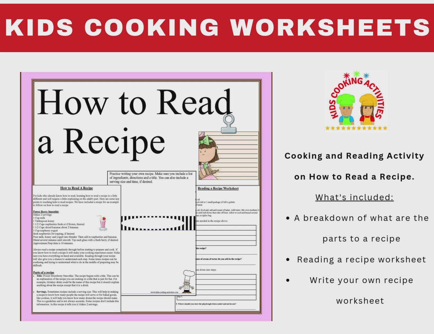 Curriculum Materials – Kids Cooking Activities