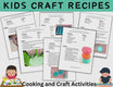 Kids Craft Recipe Book-Digital Download – Kids Cooking Activities