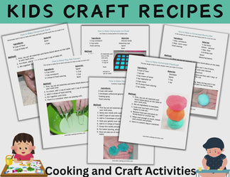 Kids Craft Recipe Book-Digital Download – Kids Cooking Activities