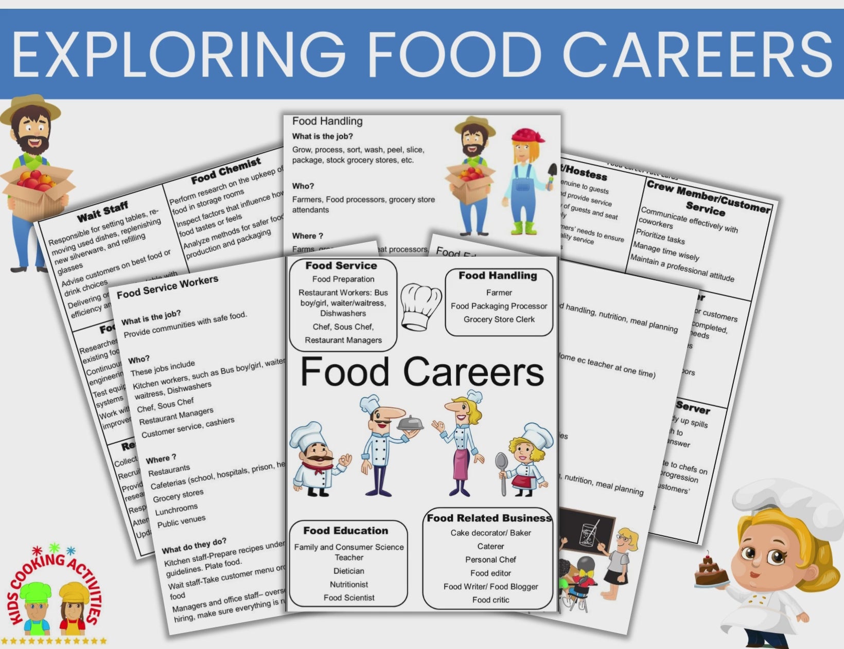 Worksheets – Kids Cooking Activities