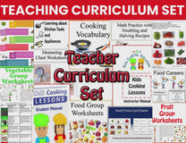 Teacher Curriculum Set for Teaching Children Cooking -Lesson Manuals ...