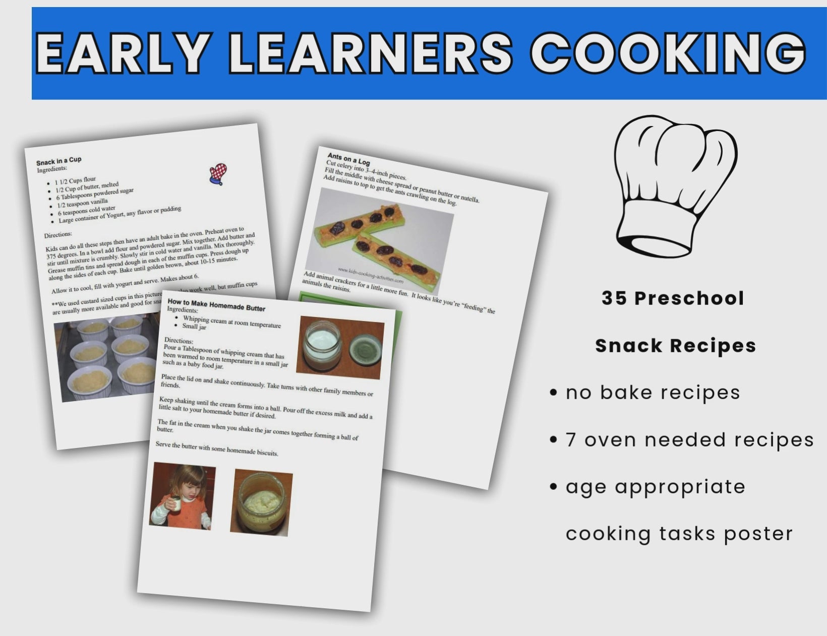 Preschool - Grade 1 Class Cooking Recipes and Ideas-Early Learning Coo ...