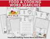Cooking and Food Theme Word Searches-52 Fun Puzzles for Kids-Digital D ...