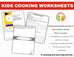 How to Read a Recipe Activity Worksheets-Cooking & Reading Skills for ...
