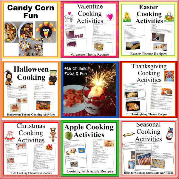 Seasonal Cooking Activities and Ideas 10 Set BUNDLE- Kids Cooking Idea ...