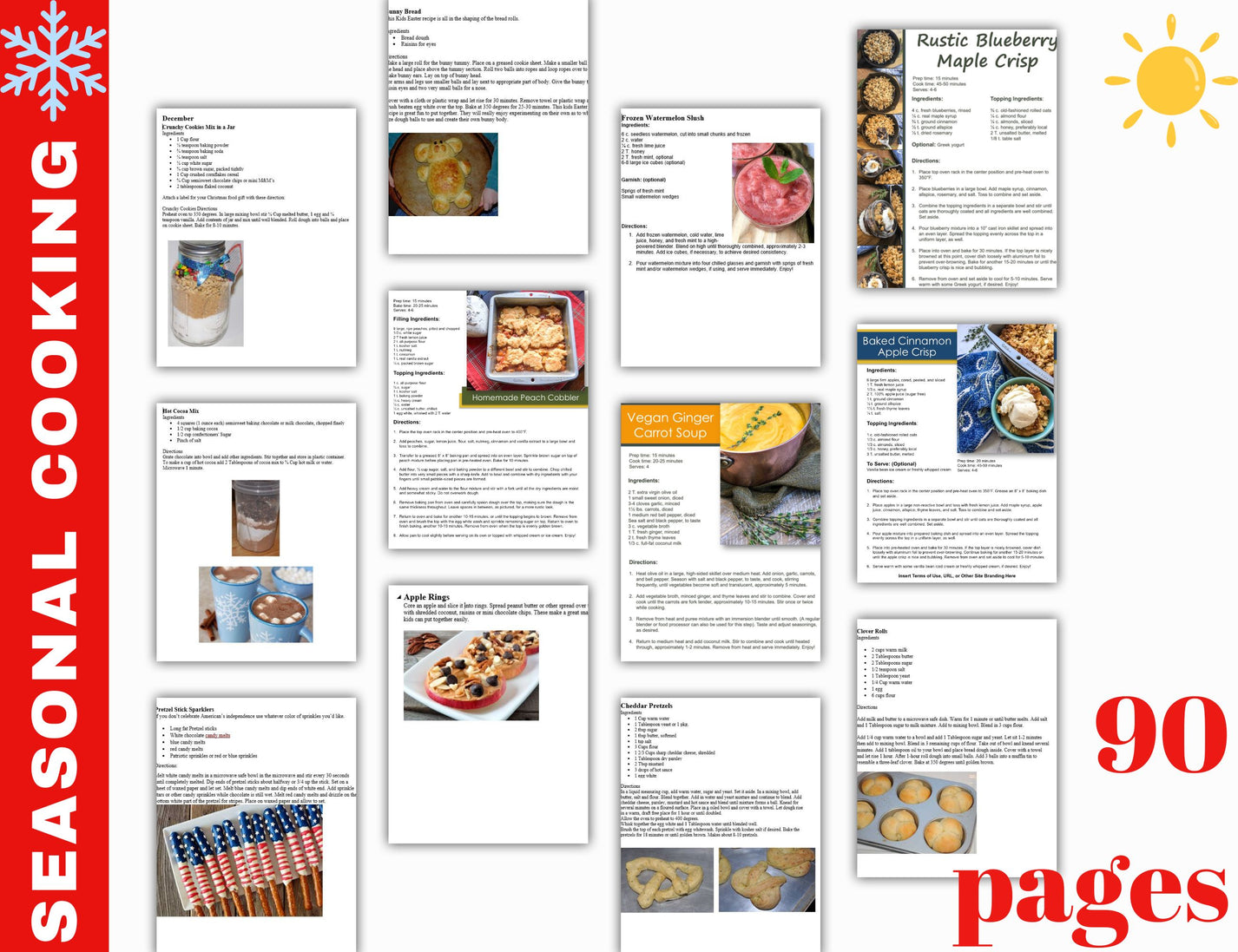 Seasonal Cooking Activities-A Year of Cooking Ideas with Monthly Recip ...