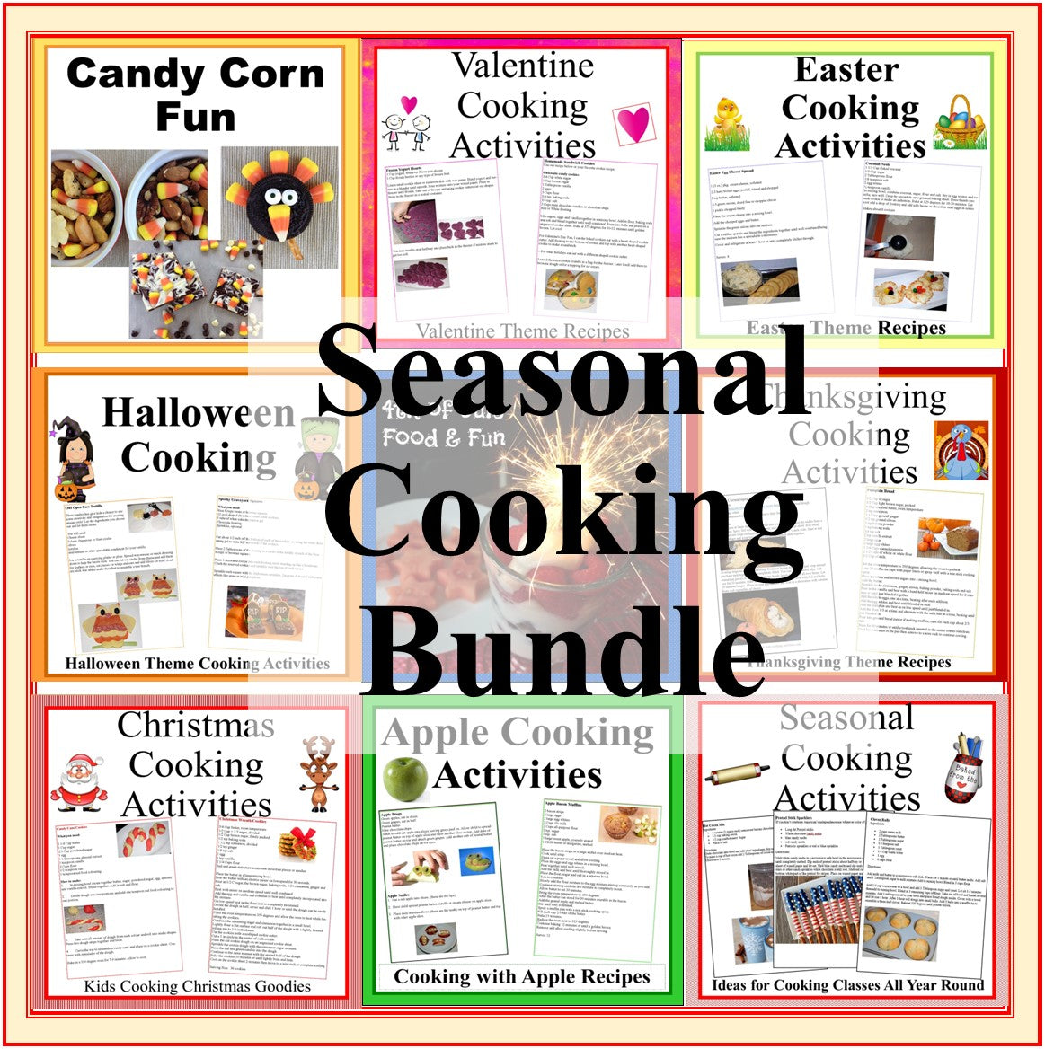 Seasonal Cooking Activities and Ideas 10 Set BUNDLE- Kids Cooking Idea ...