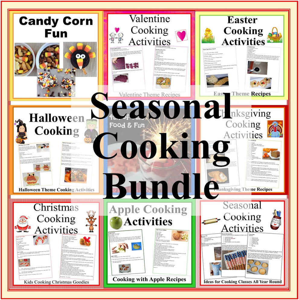 Seasonal Cooking Activities and Ideas 10 Set BUNDLE- Kids Cooking Idea ...