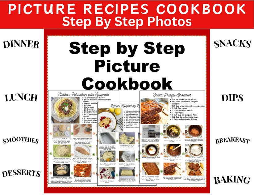 Step by Step Photos Cookbook-Digital Download – Kids Cooking Activities
