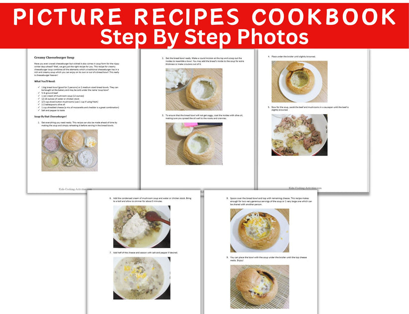 Lunch and Dinner Step by Step Photos Cookbook-Digital Download – Kids ...
