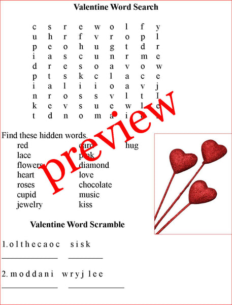 Valentine Cooking Activities-Digital Download – Kids Cooking Activities