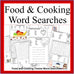 Cooking and Food Theme Word Searches-52 Fun Puzzles for Kids-Digital D ...