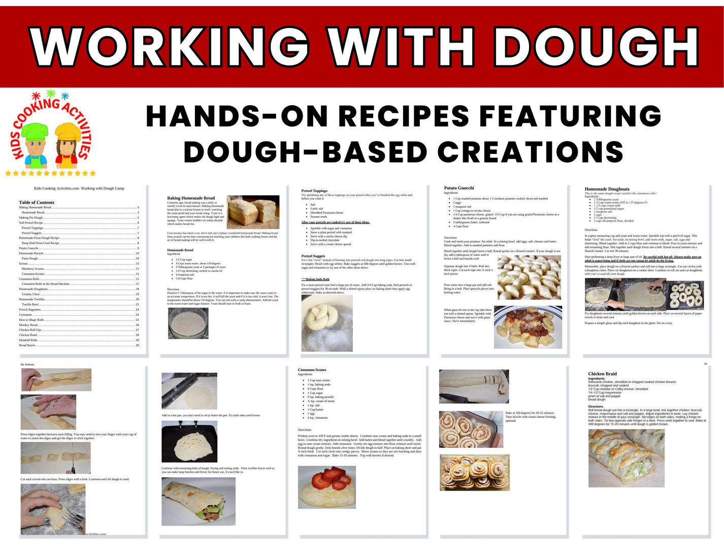 Working with Dough Camp – Hands-On Kids Cooking Activities -Digital Do