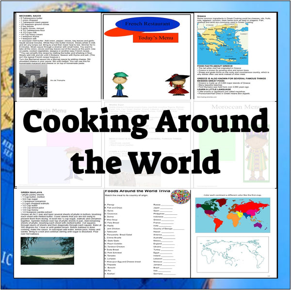 Cooking around the World Studies--Digital Download – Kids Cooking ...